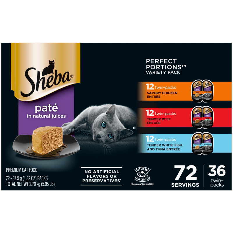 SHEBA® PERFECT PORTIONS™ Premium Paté Savory Chicken Entrée, Tender ...